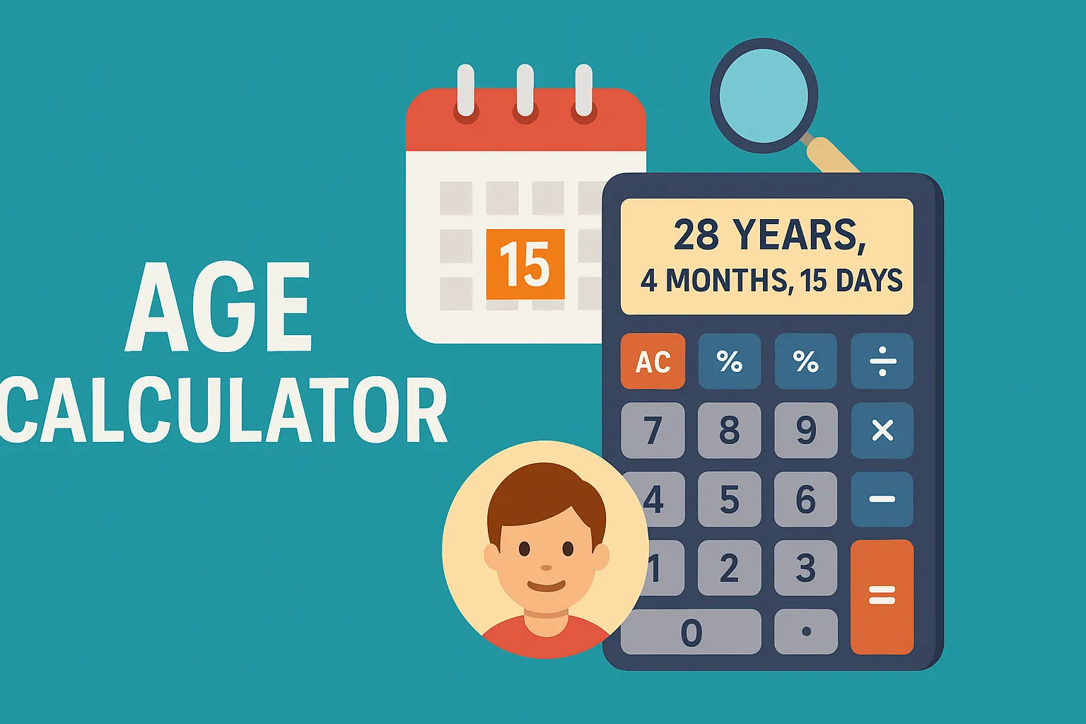 Free Age Calculator Online 2025 – Accurate DOB to Age Tool